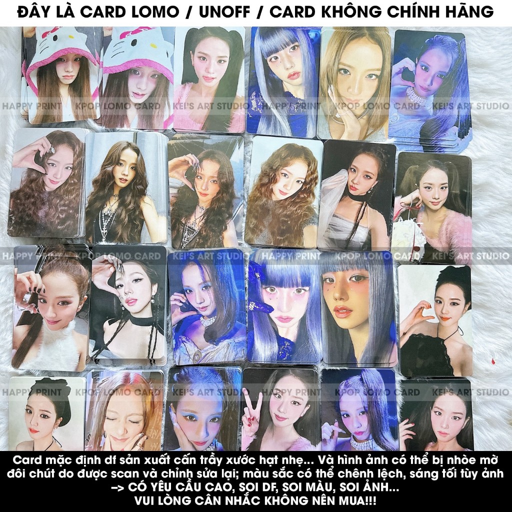 [CARD LOMO MUA 3 TẶNG 1] Jisoo Solo Amortage, soo solo, soo kitty, soo ...