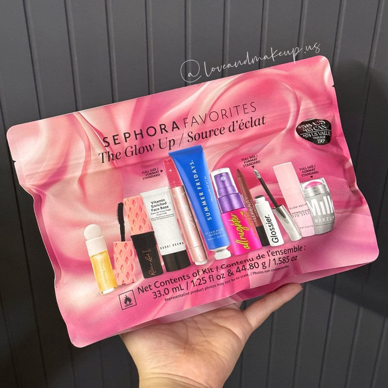 (AUTH SEPHORA US) Set Mỹ Phẩm 10 Món Sephora Favorites The Glow Up Kit ...