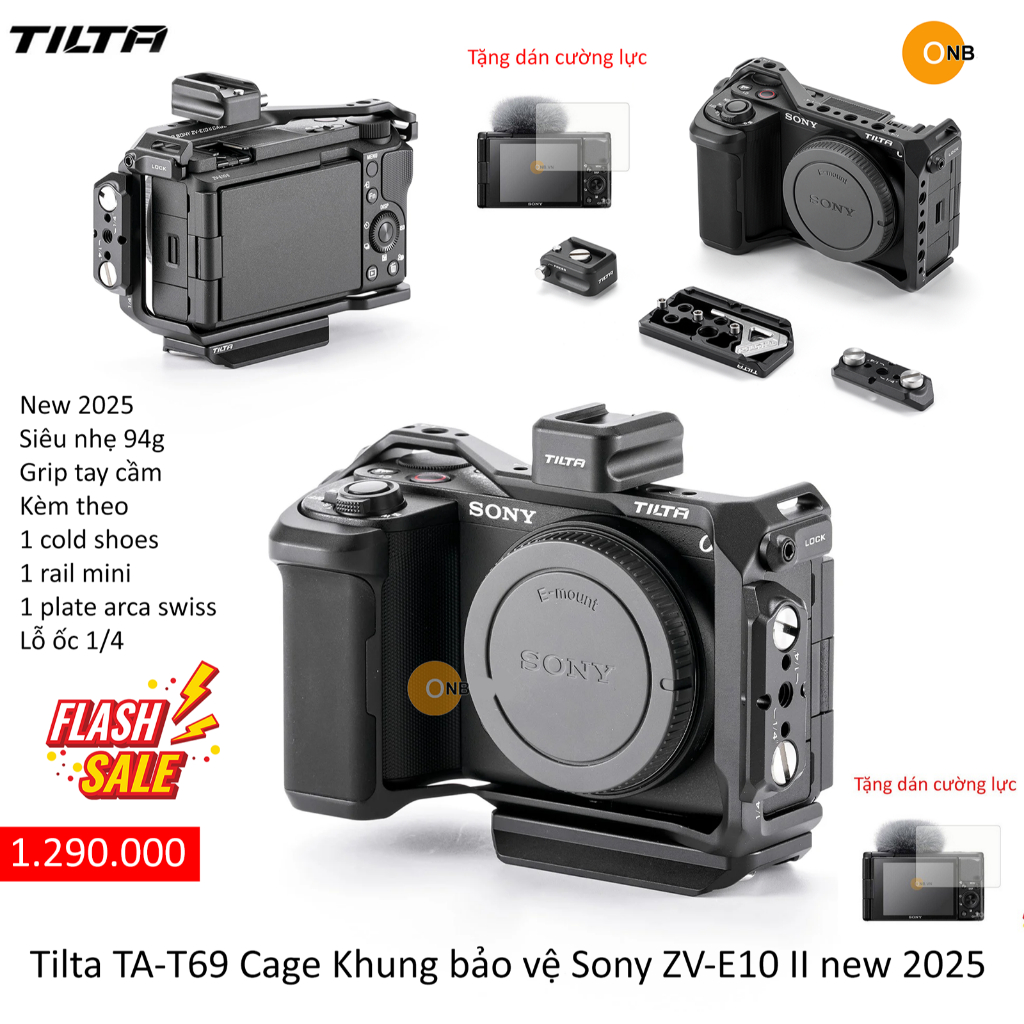 Tilta TA-T69 Cage Khung bảo vệ Sony ZV-E10 II mới 2025 | Shopee Việt Nam
