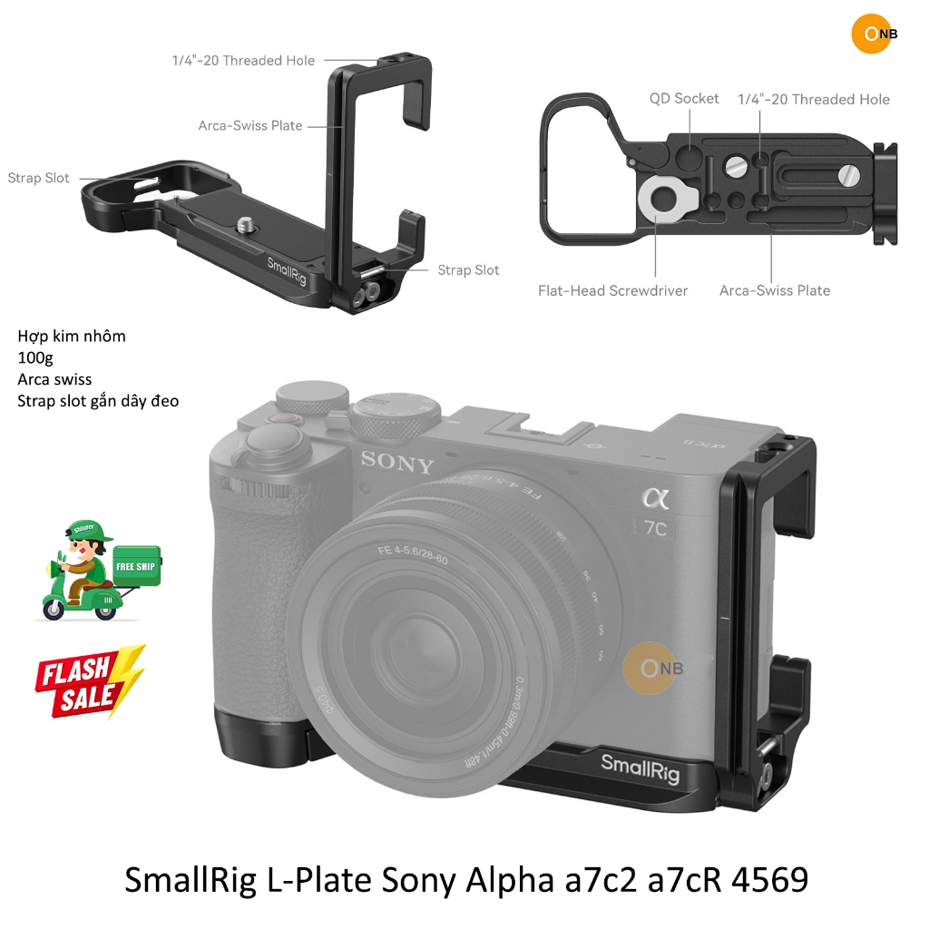SmallRig L-Plate máy ảnh Sony Alpha a7c2 a7cR 4569 | Shopee Việt Nam