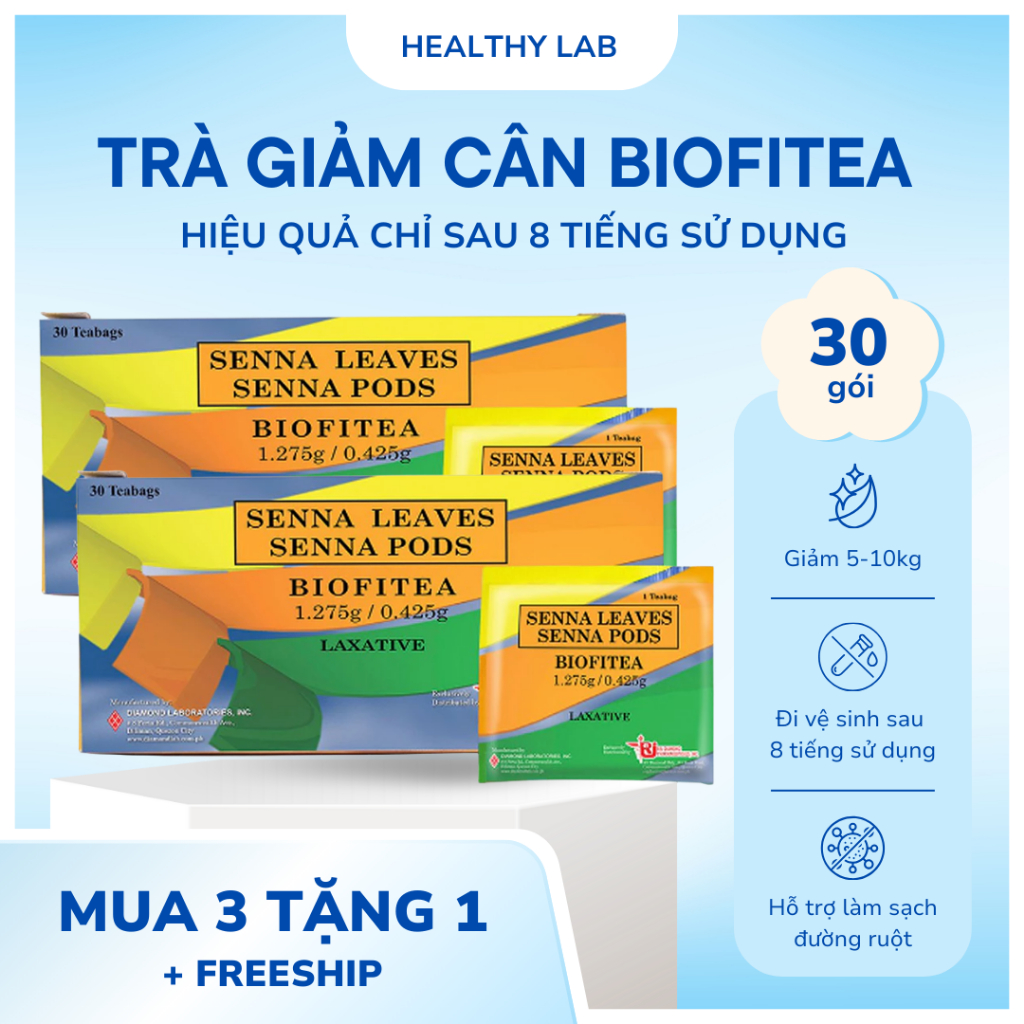 Trà Biofitea Trà Thảo Mộc Giảm Cân với Lá Senna & Quả Senna – 30 Túi ...