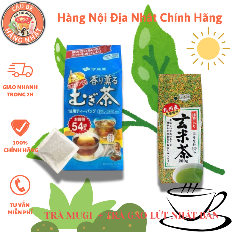 Trà lúa mạch túi lọc mugi 54 túi nội địa Nhật Bản [ date 2026 ...
