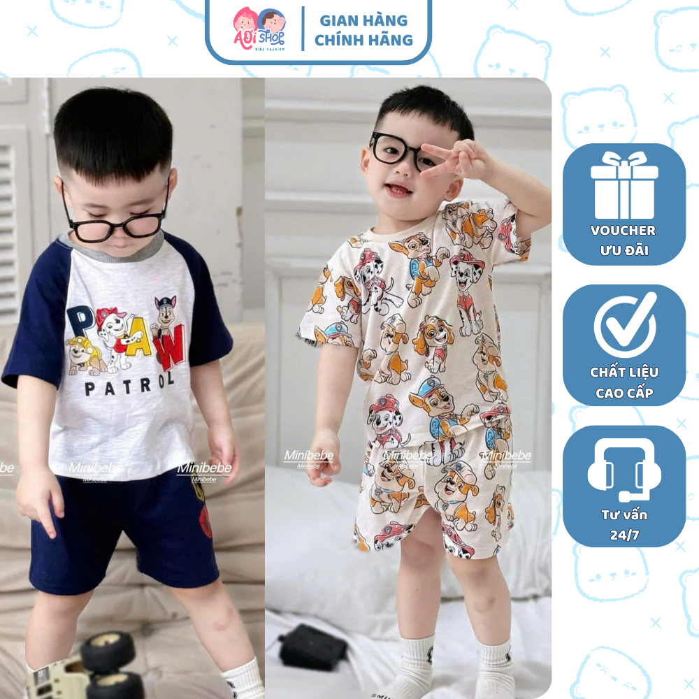 [À ƠI SHOP] V55- set 2 bộ cộc paw nhiều màu- a100.122 | Shopee Việt Nam