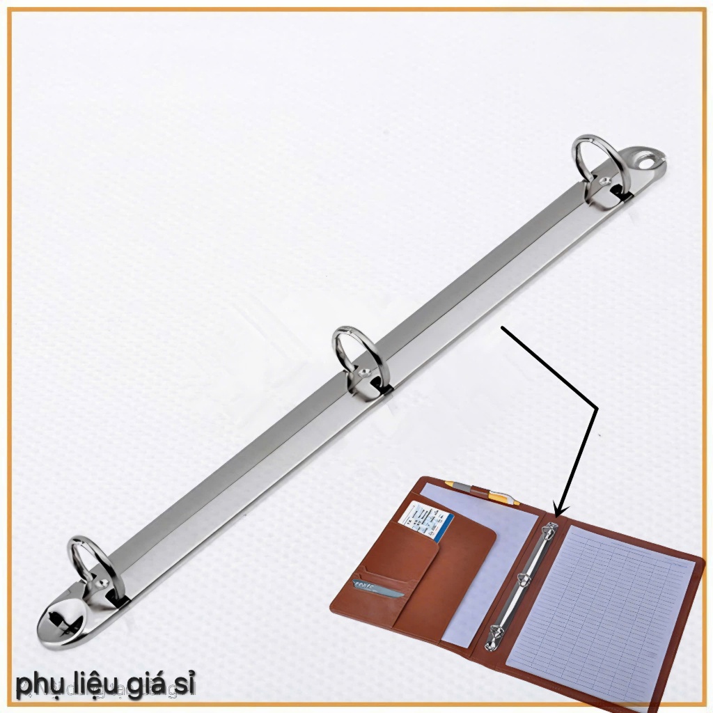 CÒNG SỔ TAY MENU A4 CHỮ O 3 KHOEN MÀU BẠC (DÀI 28CM TẶNG KÈM ĐINH TÁN ...