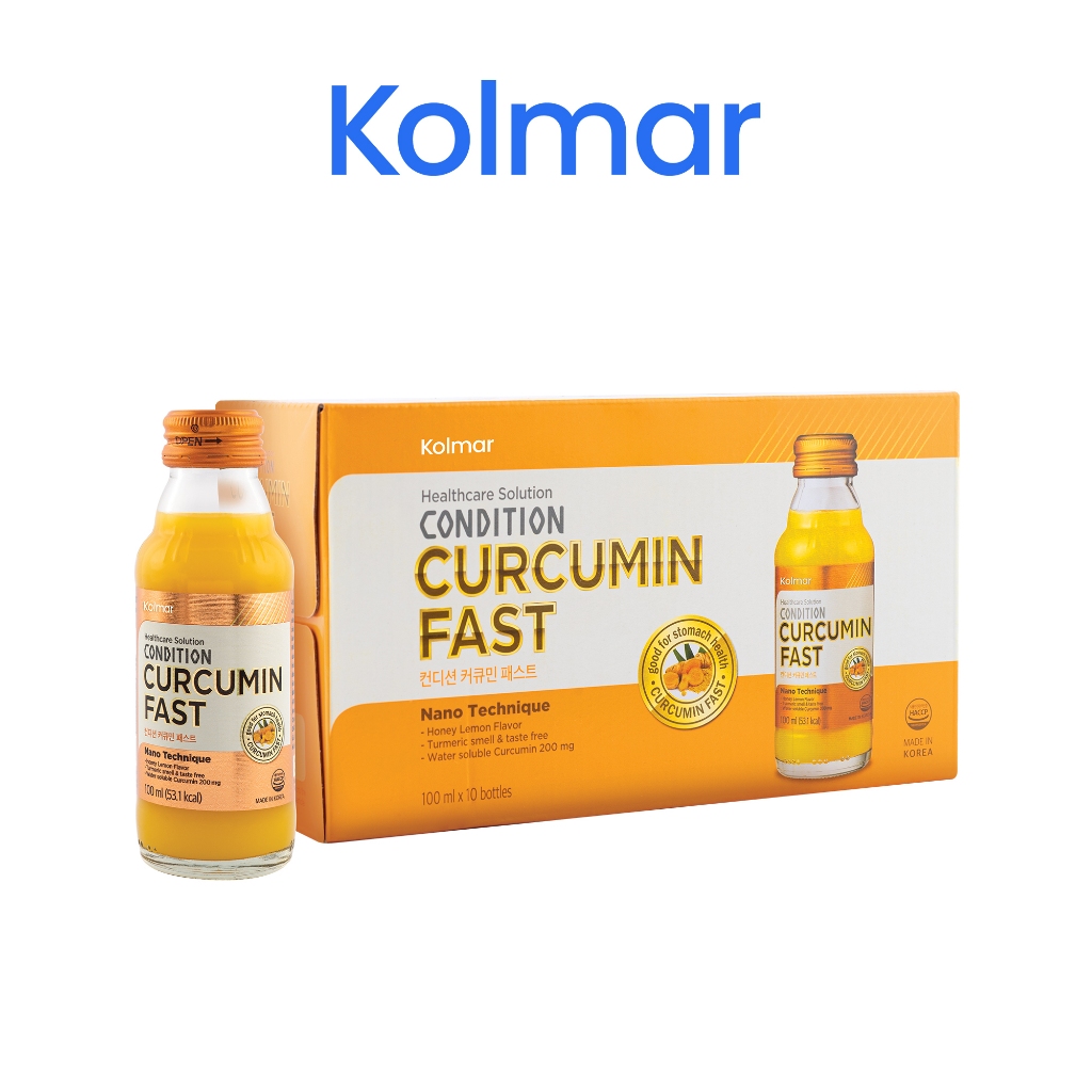 Nước Tinh Nghệ Curcumin Fast CONDITION Hàn Quốc (100ml x 10 chai ...