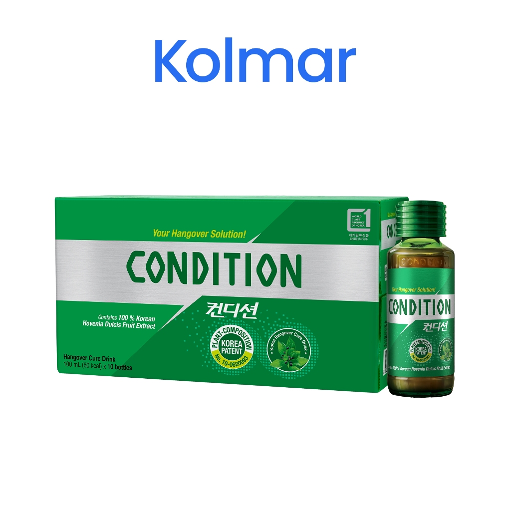 Nước Giải Rượu & Hỗ Trợ Giải Độc Gan CONDITION Hàn Quốc (100ml x 10 ...