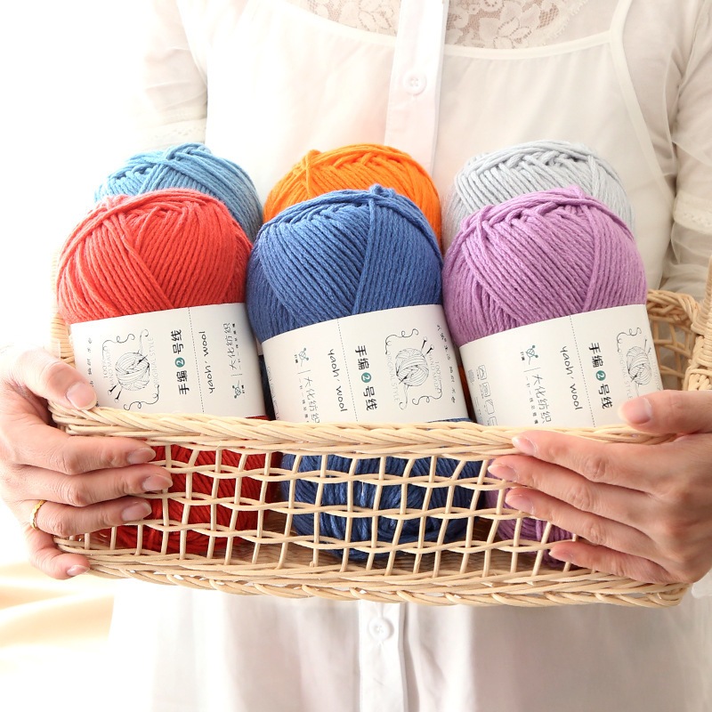 Len Yaoh Wool cuộn to 100gr - Sợi cotton 3mm Mềm Mịn, Phù Hợp Đan Khăn ...