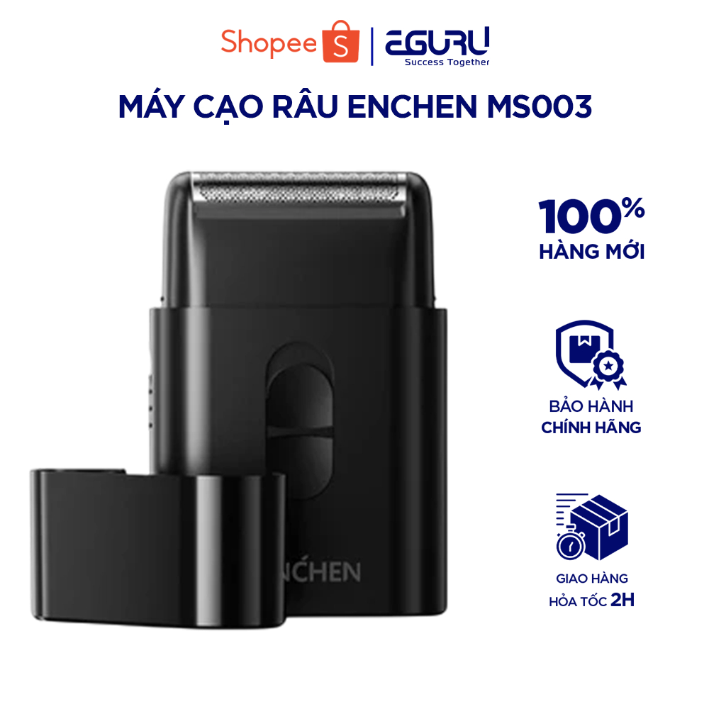Máy cạo râu mini Enchen MS003 , tích hợp tông đơ,lưỡi dao tự mài, pin ...