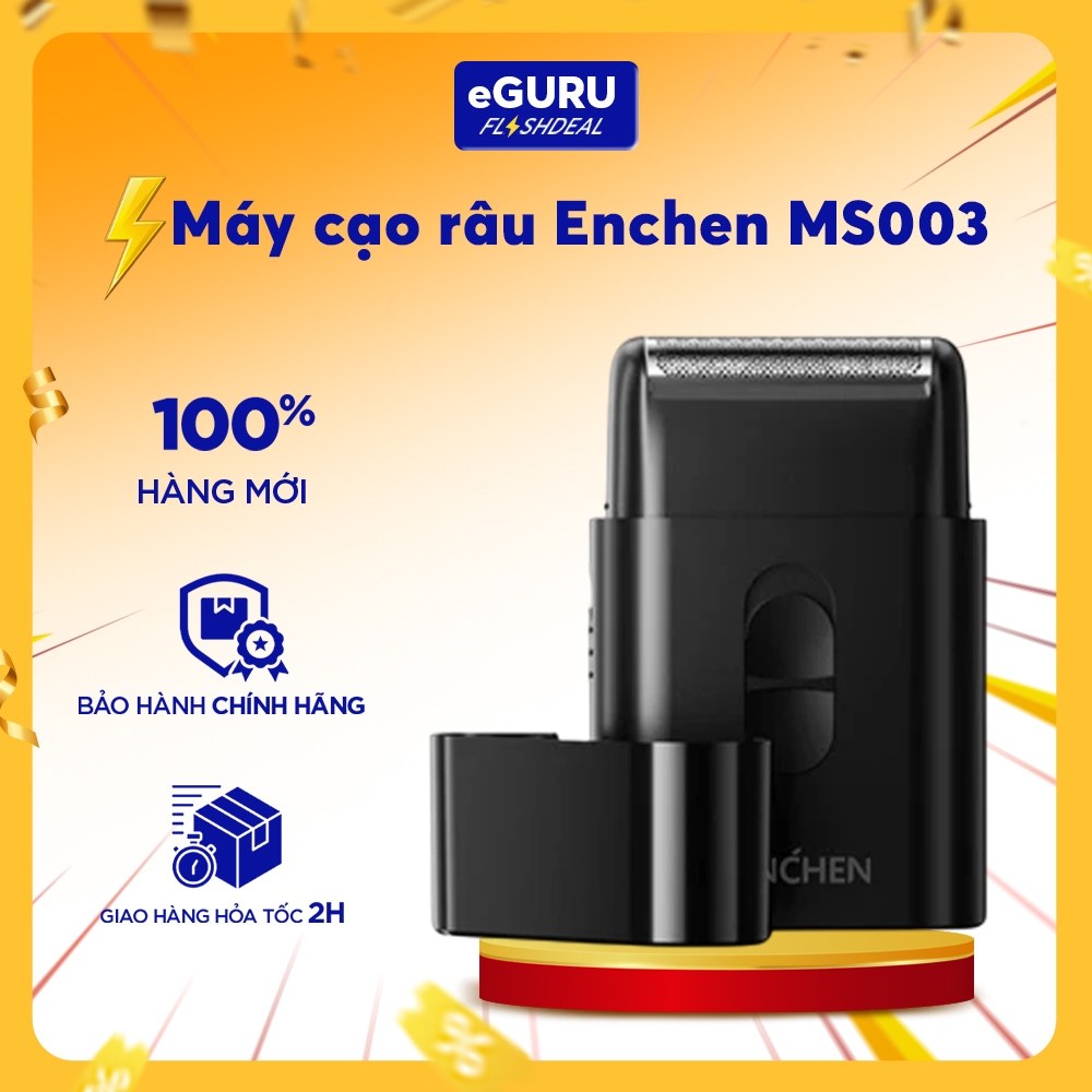 Máy cạo râu mini Enchen MS003 , tích hợp tông đơ,lưỡi dao tự mài, pin ...
