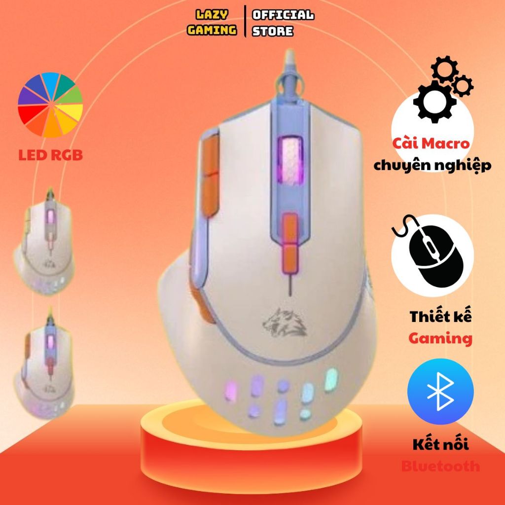 Chuột Cơ Máy Tính Gaming M2 Led RGB Thiết Kế Cực Ngầu Cài Macro Chuyên ...