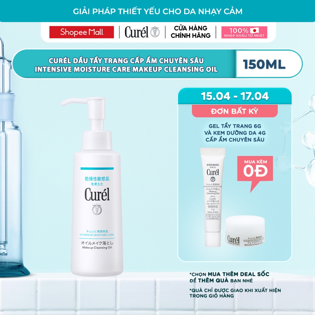 Curél Dầu Tẩy Trang Cấp Ẩm Chuyên Sâu Curél Intensive Moisture Care Makeup Cleansing Oil 150ml ...