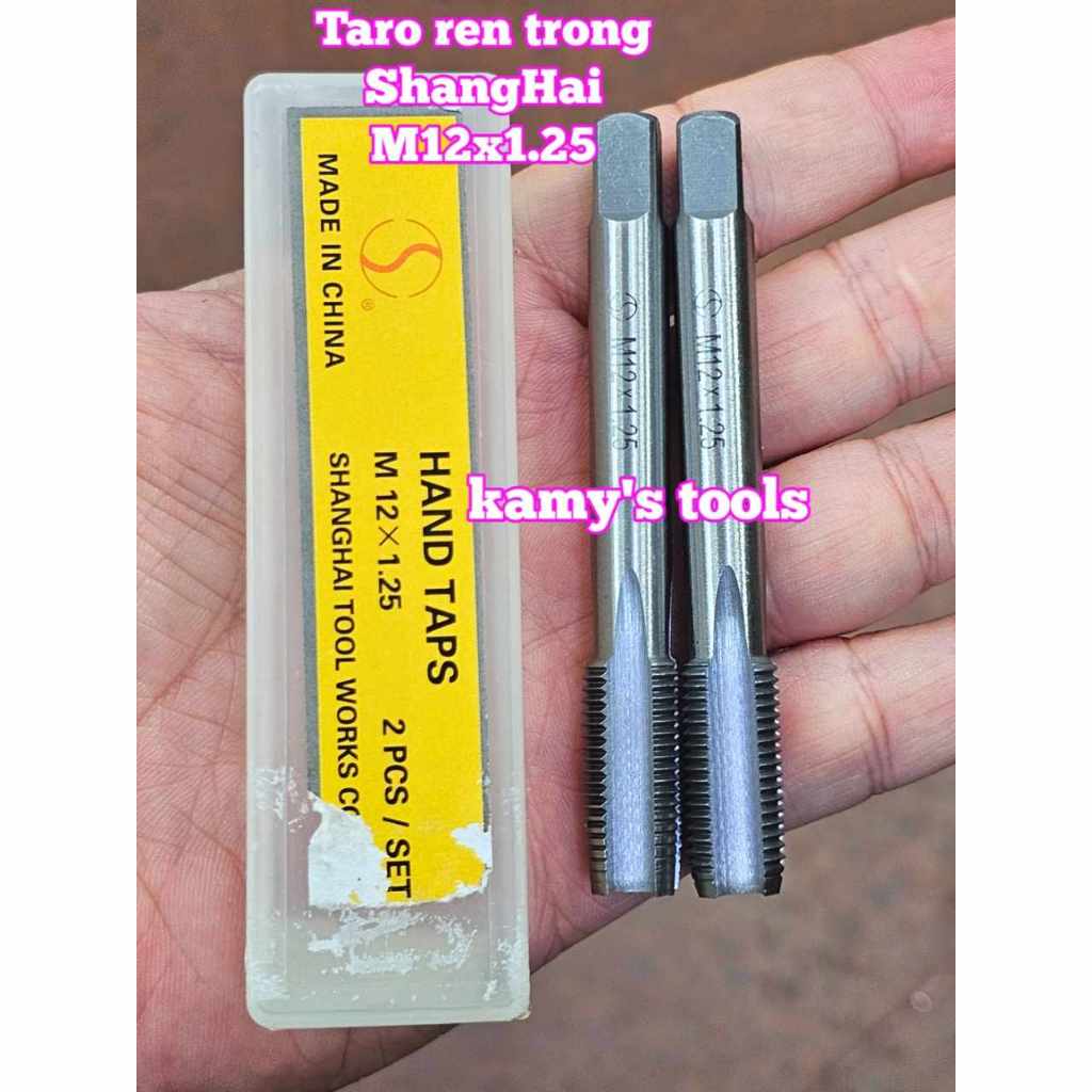 Bộ ta rô taro tạo ren trong M3 M4 M5 M6 M8 M10 M12 Shanghai thượng hải nhiều bước ren | Shopee ...