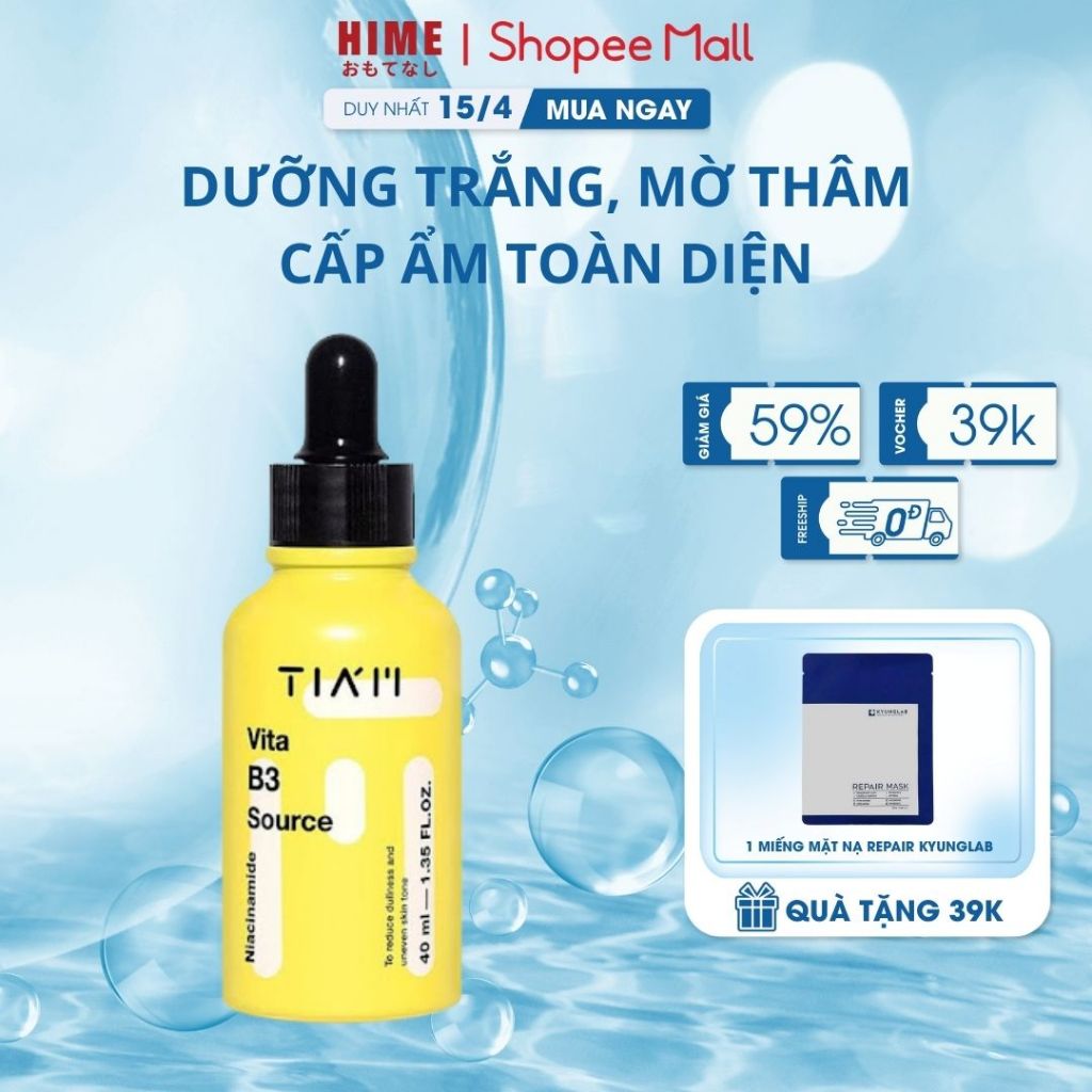 Serum Tiam Niacinamide 10% + Arbutin 2% Tia'm Vita B3 Source 40ml ...