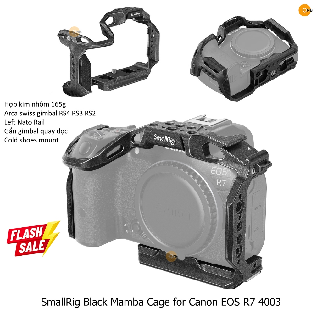 Small-Rig Cage Khung bảo vệ máy ảnh Canon EOS R7 4003 | Shopee Việt Nam