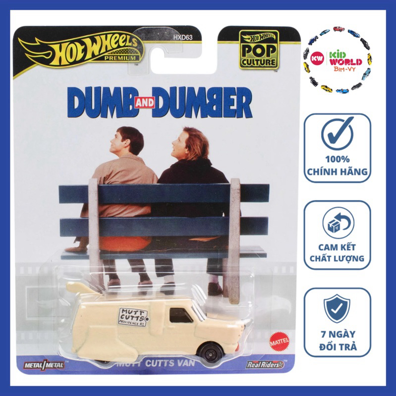 Xe mô hình Hot Wheels Premium Dumb and Dumber Series Mutt Cutts Van ...
