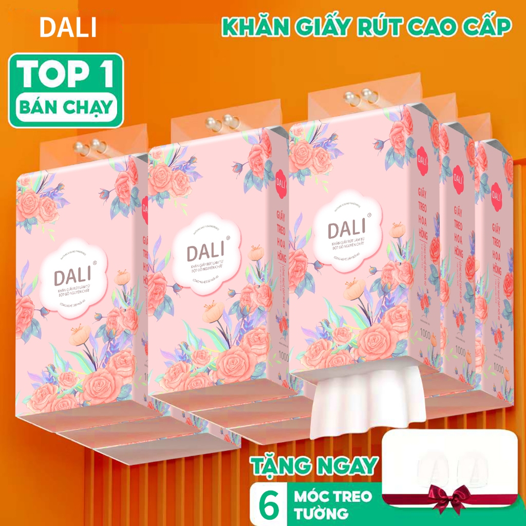 TOP Giấy 12 bịch lớn khăn giấy DALI tissue 4 Lớp Mềm Mại Và Thoải Mái ...