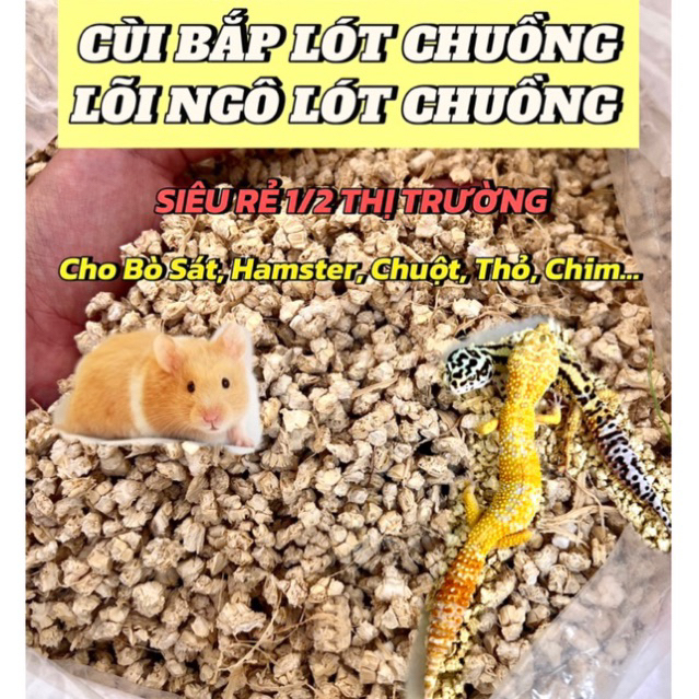 1Kg Lõi Ngô Cùi Bắp Lót Chuồng Bò Sát, Chuột Hamster, Chim | Shopee ...