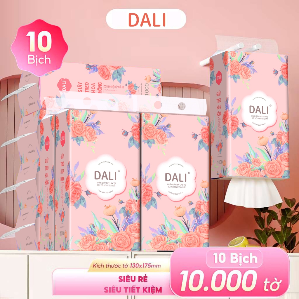 TOP Giấy 20 bịch lớn khăn giấy DALI tissue 4 Lớp Mềm Mại Và Thoải Mái ...