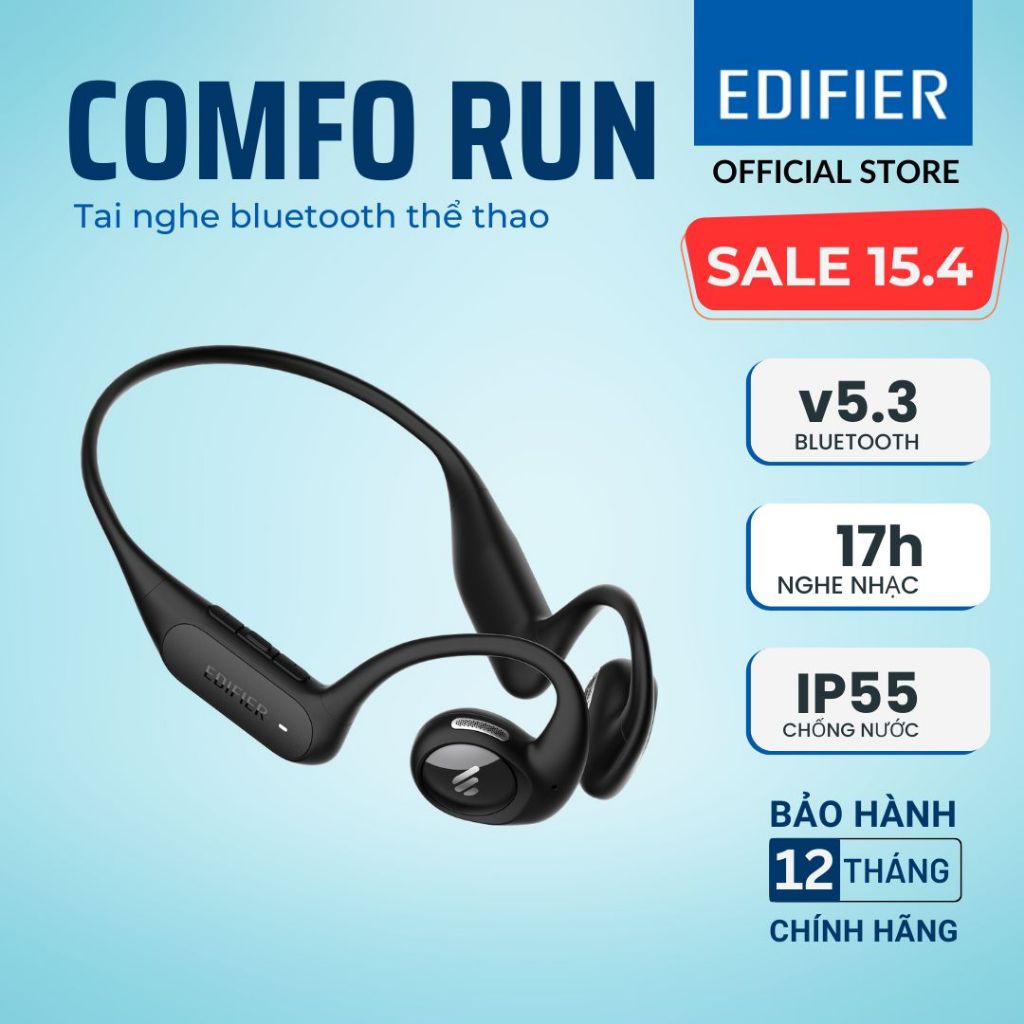 Edifier Comfo Run Tai nghe bluetooth 5.3 Open-ear thế thao 17 giờ ...