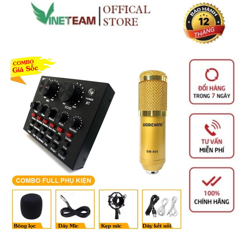 Sound Card Âm Thanh Vinetteam V8S Pro Âm Thanh Hay Bluetooth 5.0 ...