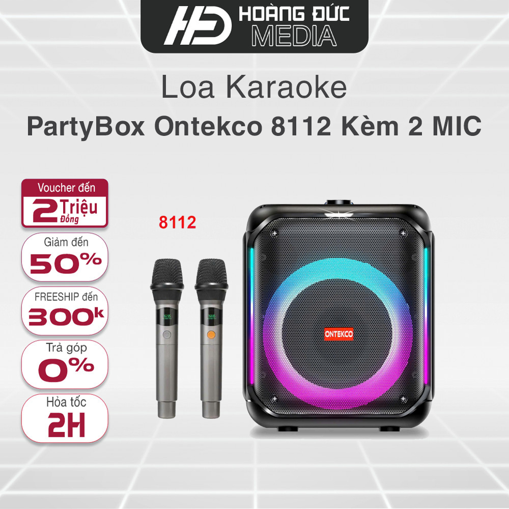 Loa Xách Tay Karaoke Bluetooth Ontekco 2562 350W và Loa Party Ontekco ...