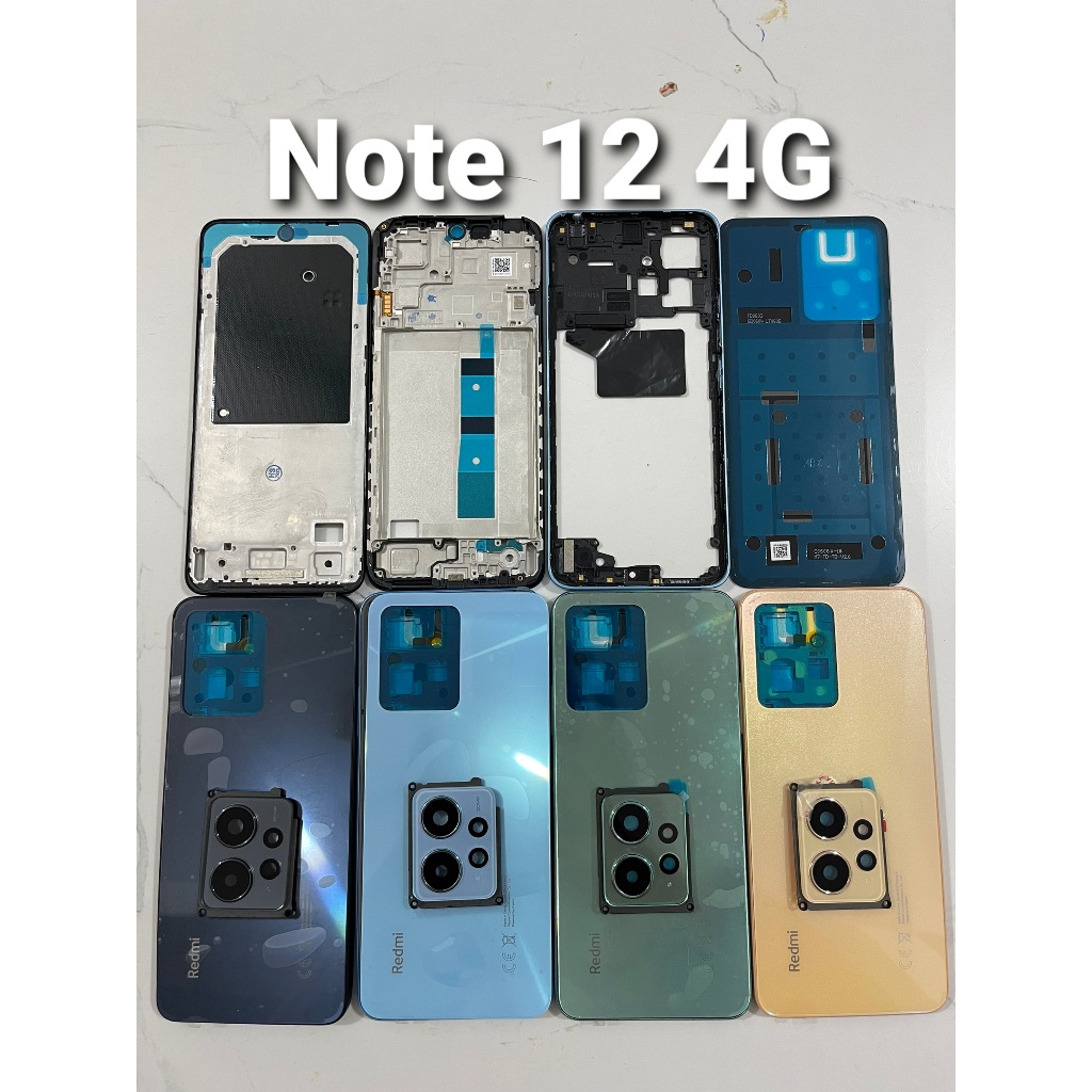 Vỏ Bộ Xiaomi Redmi Note 12 Zin Hãng | Đầy Đủ Khung Sườn, Phím bấm, Kính ...