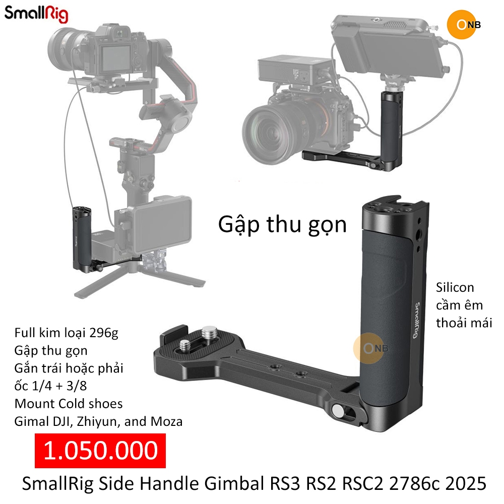 SmallRig Side Handle Gimbal RS4 RS3 RS2 RSC2 2786c new 2025 | Shopee Việt Nam
