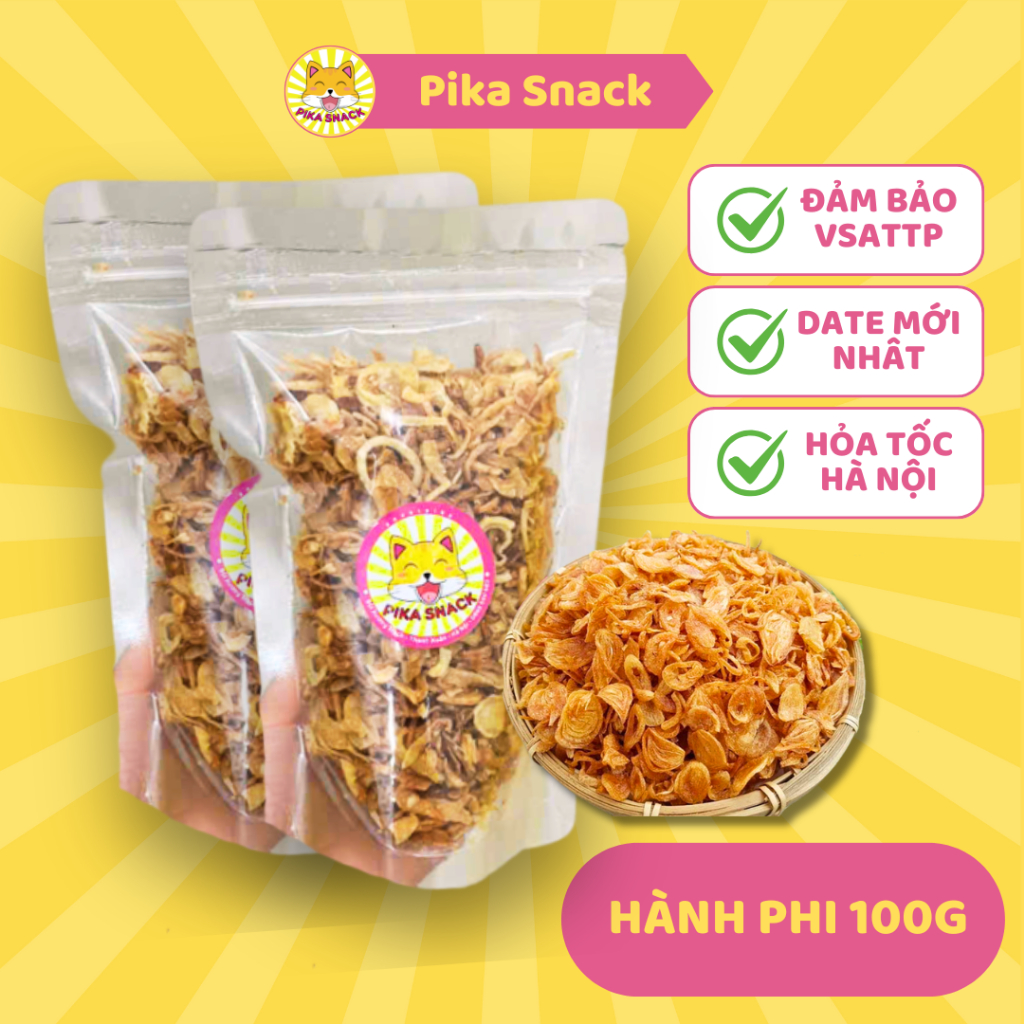 Hành Phi PIKA SNACK thơm giòn hàng loại 1 - Ăn Vặt Hà Nội - HANHPHI100G ...