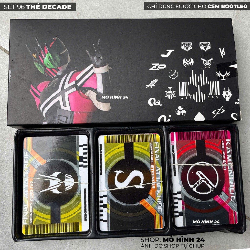 [CHỈ DÙNG CHO CSM] SET 96 THẺ Decade CSM Bootleg kamen rider decade ...