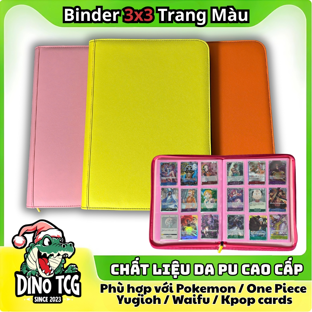[Phụ kiện] Binder 3x3 Trang Màu Siêu Đẹp, Album Đựng Thẻ Bài , Đựng ...