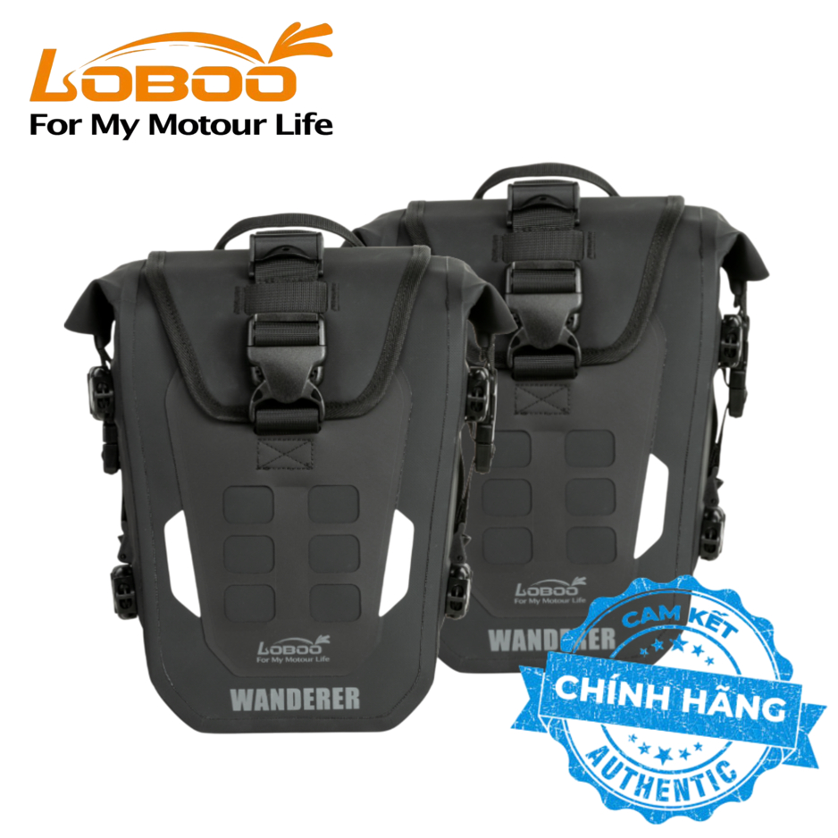 [LOBOO] Túi treo hông LOBOO Wanderer 6L BH11 (Đen) | Shopee Việt Nam