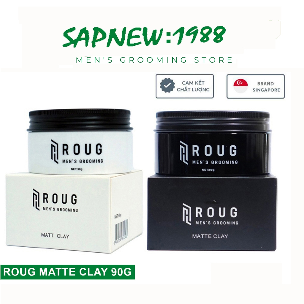 Sáp Vuốt Tóc Roug Matt, Matte Clay 90gr Cao Cấp Chính hãng Singapore ...