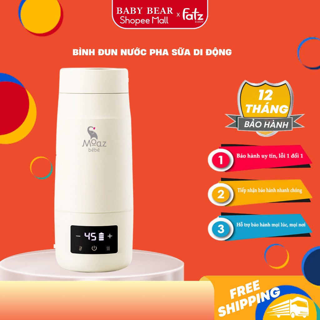Bình đun nước pha sữa cầm tay di động cho bé moaz bé bé MB058 - MB058 Universe - MB114 bảo hành ...