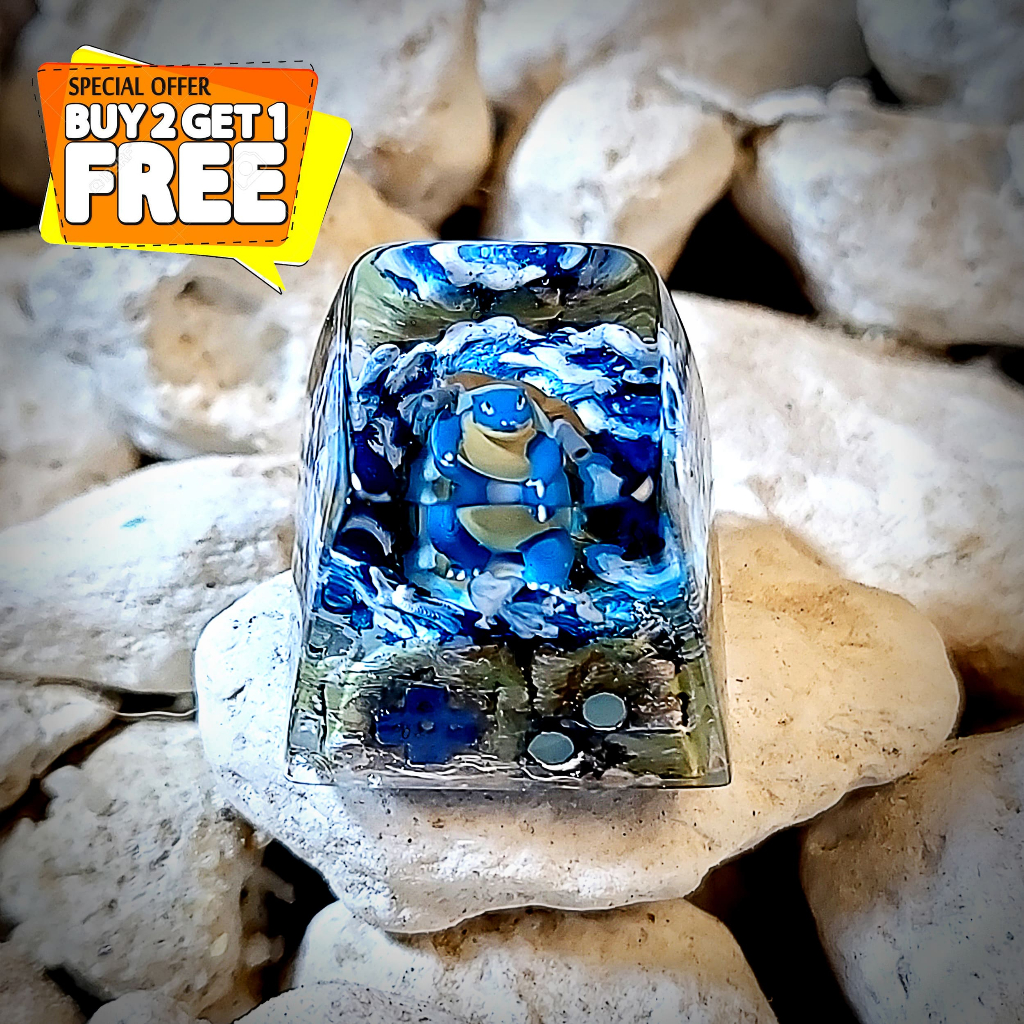 Keycap Blastoise Resin Epoxy Handmade – Keycap Pokémon Hệ Nước Thủ Công ...