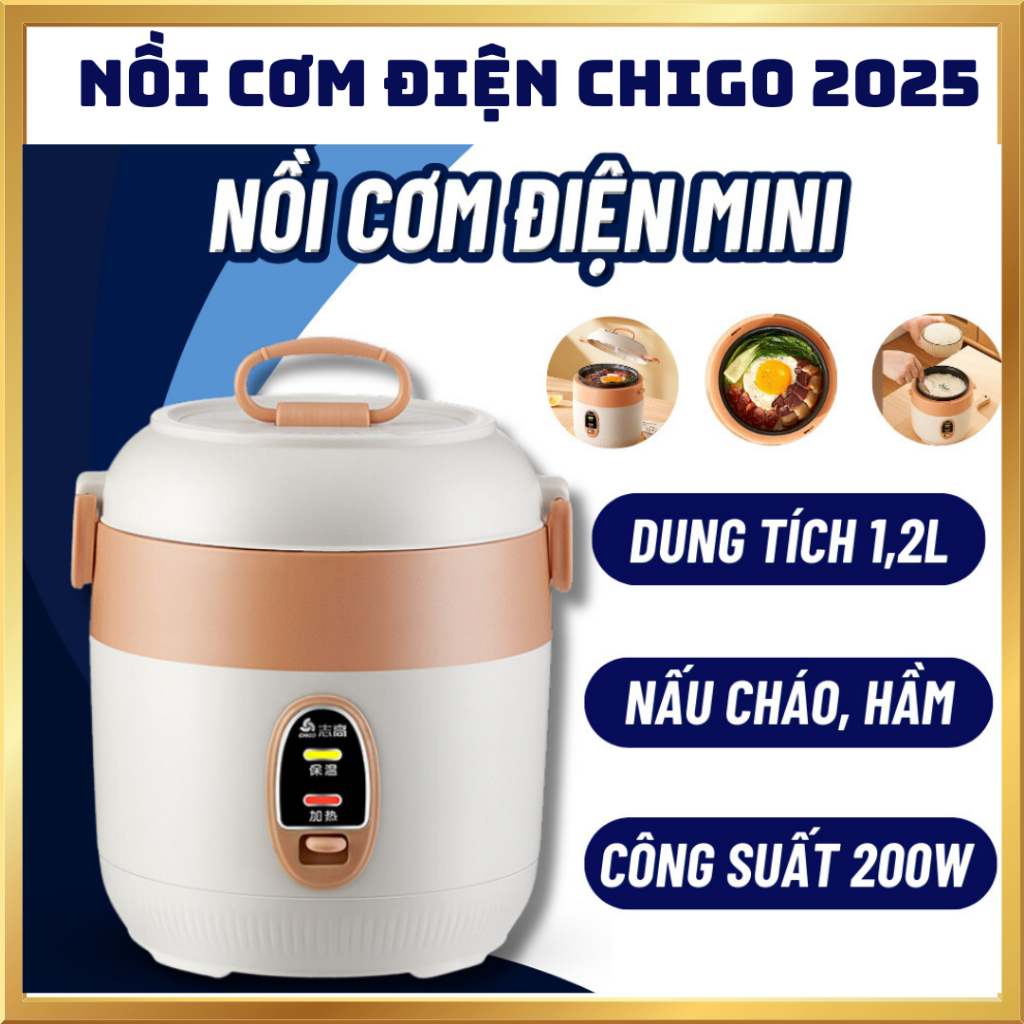 Nồi Cơm Điện Mini Chigo Nồi Nấu Đa Năng, Nấu Cơm ,Nồi cơm mini mẫu mới ...