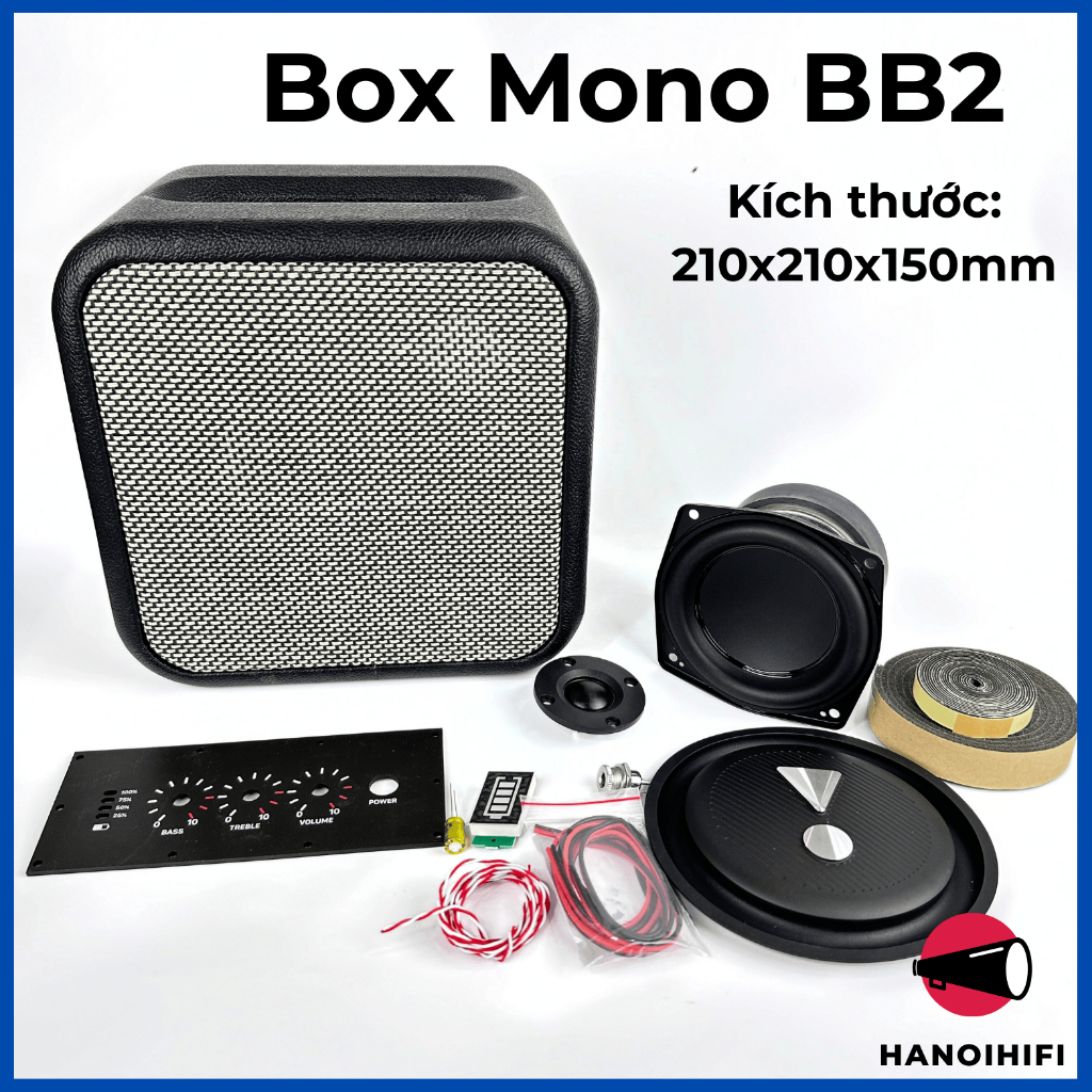 Box loa BB2 ( Loa và Box) kiểu dáng MONO kích thước 15x15x13cm, nhiều ...