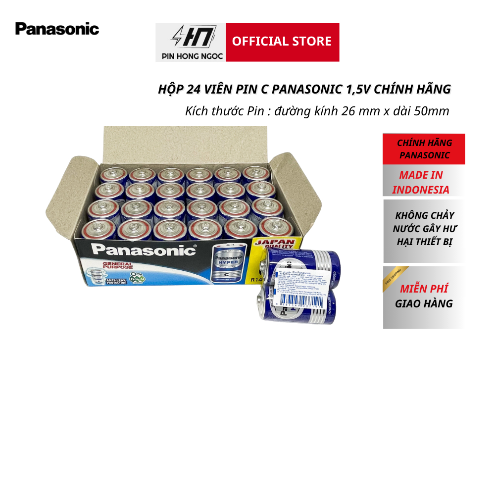 Hộp pin trung Panasonic R14UT 1,5V Hàng chính hãng | Shopee Việt Nam