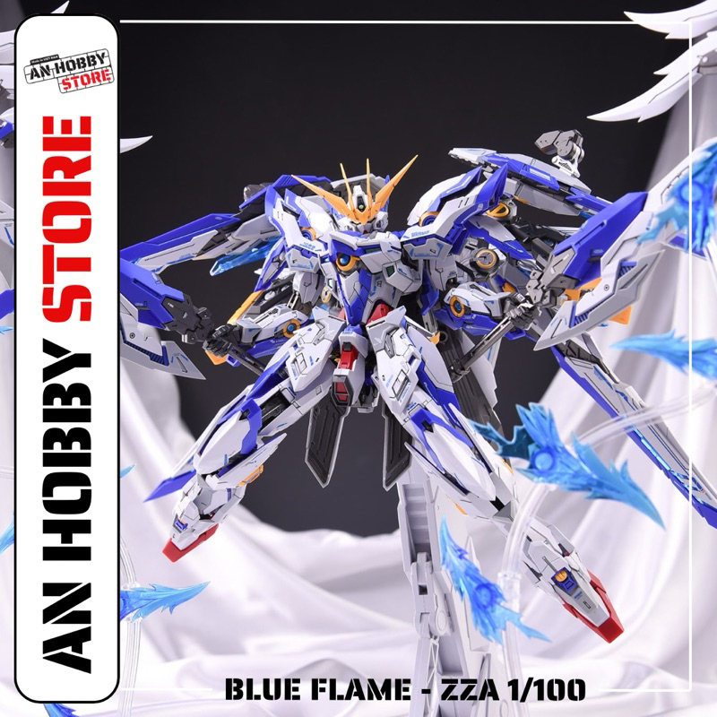 [HÀNG SẴN] Mô hình lắp ráp 1/100 ZZA Blue Flame CH-01 khung xương kim ...