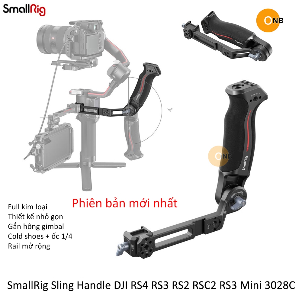 SmallRig Sling Handle Tay cầm đơn Gimbal RS4 RS3 RS2 RS4 Mini 3028c | Shopee Việt Nam