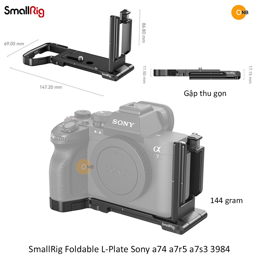 SmallRig Foldable L-Plate Sony a74 a7r5 a7s3 3984 | Shopee Việt Nam