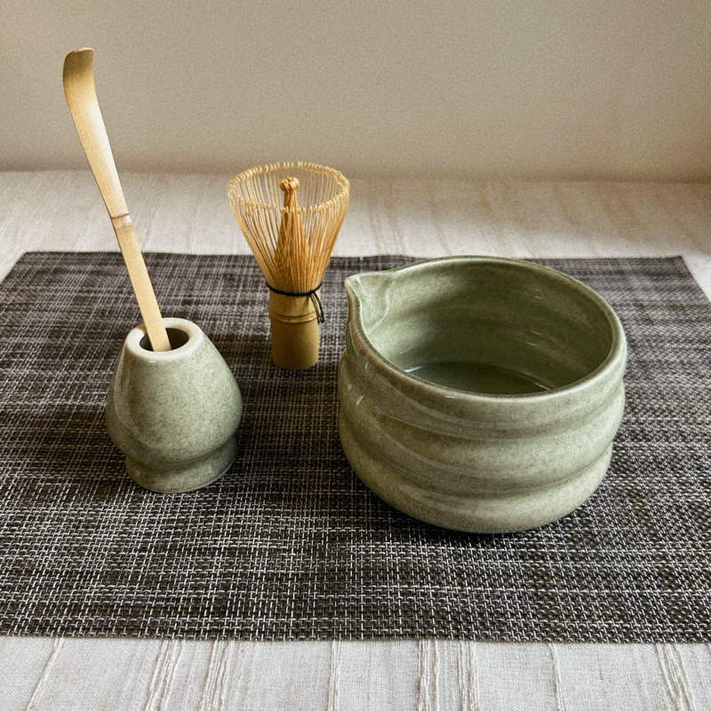🍃Sẵn ship hoả tốc HCM🍃Bộ 4 dụng pha Matcha Chawan , Chasen 100 sợi ...