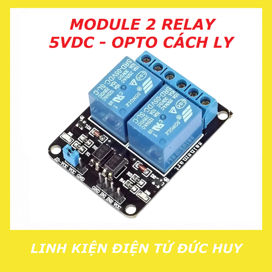 Module 2 relay - 5VDC, 12VDC, 24VDC - Opto cách ly | Shopee Việt Nam