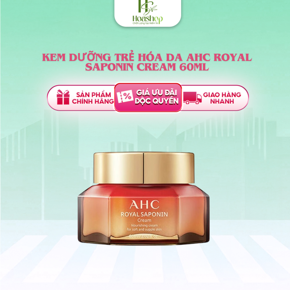 Kem Dưỡng Trẻ Hóa Da AHC Royal Saponin Cream 60ml | Shopee Việt Nam