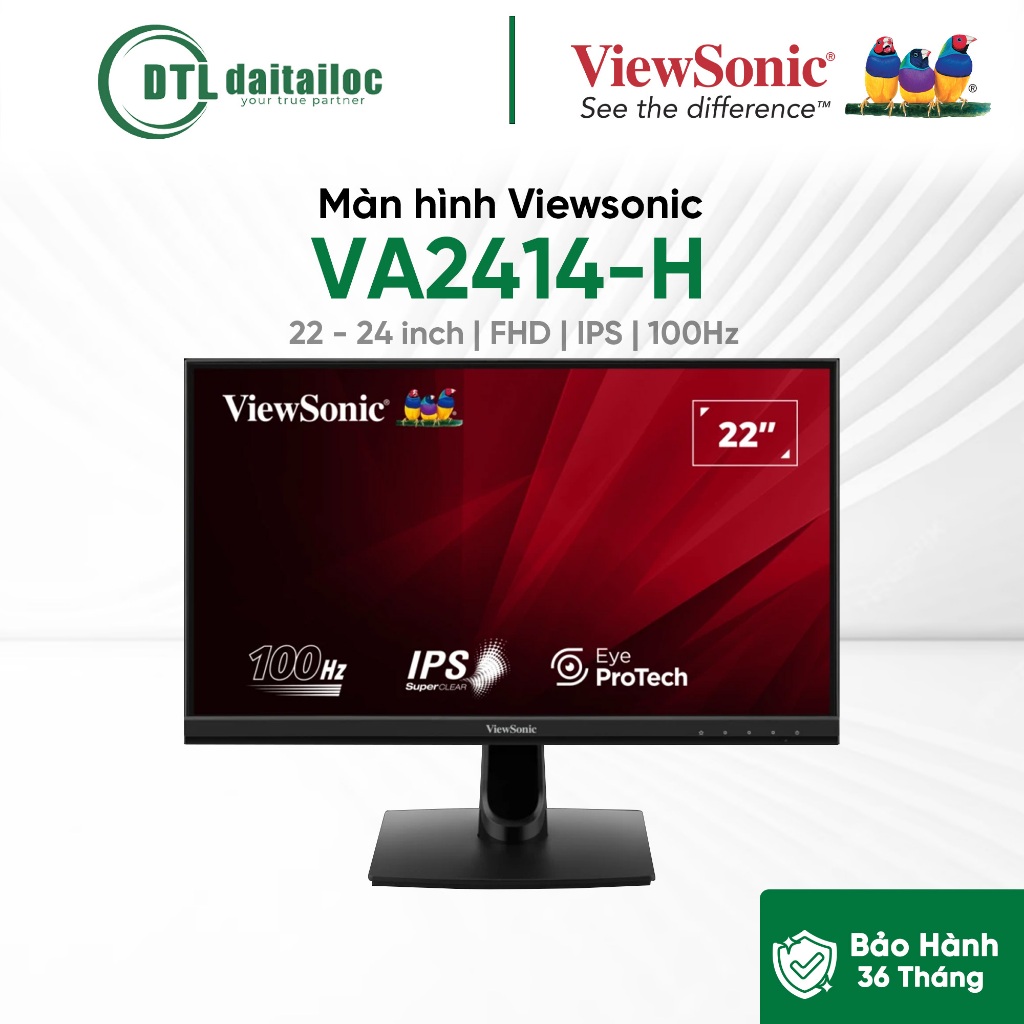 Màn hình Viewsonic VA2214-H VA2414-H VA2714-H 22 24 27 inch FHD IPS 100Hz | Chính Hãng | Bảo ...