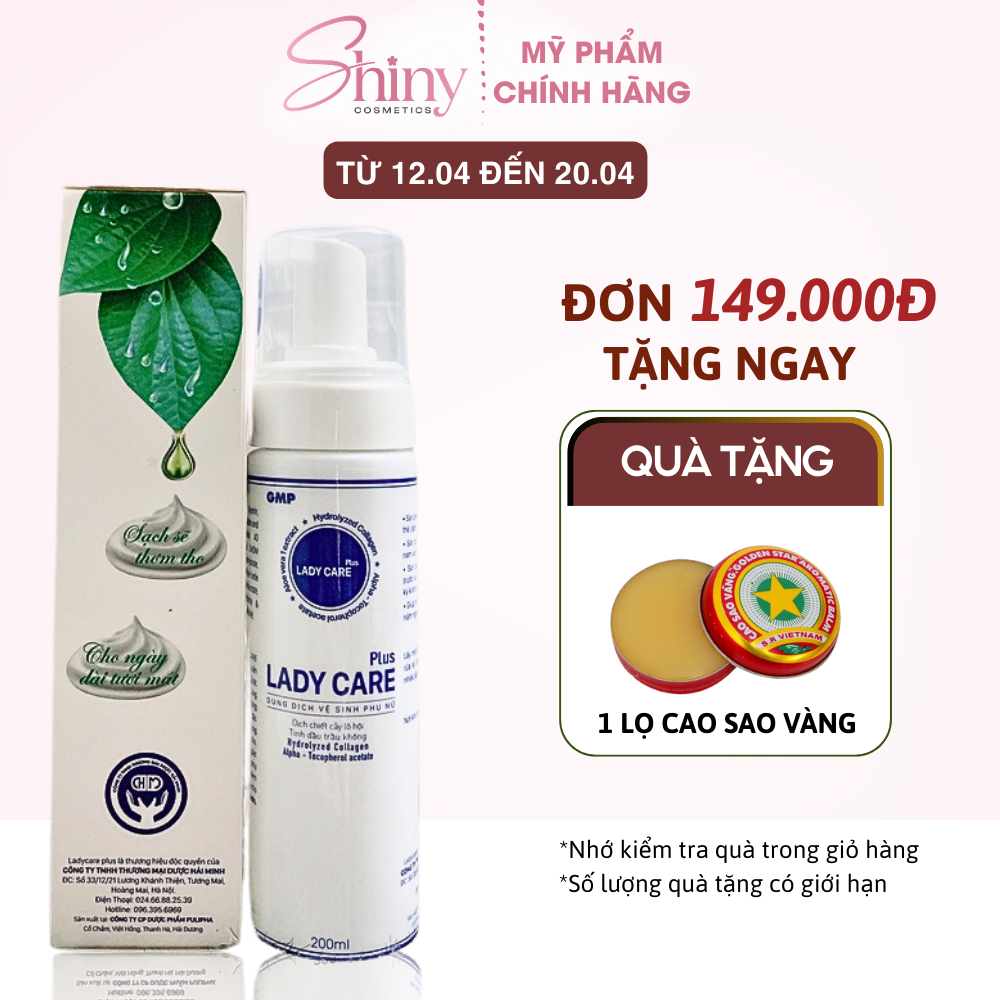 Lady Care Plus dung dịch vệ sinh cao cấp, chiết xuất từ lô hội và trầu ...