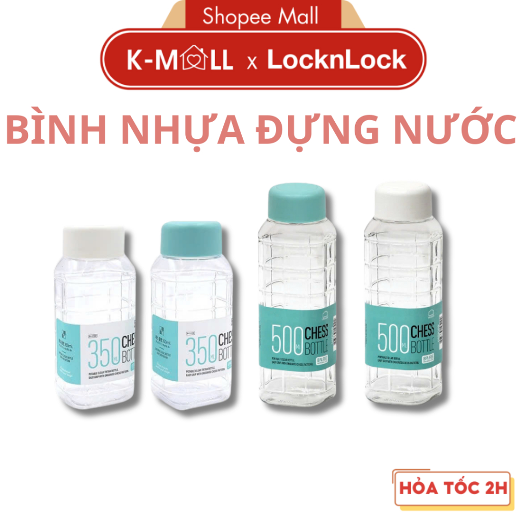 Bình đựng nước LocknLock Chess Bottle PET BPA Free dung tích 350ml 500ml HAP815 HAP816 - K-MALL ...