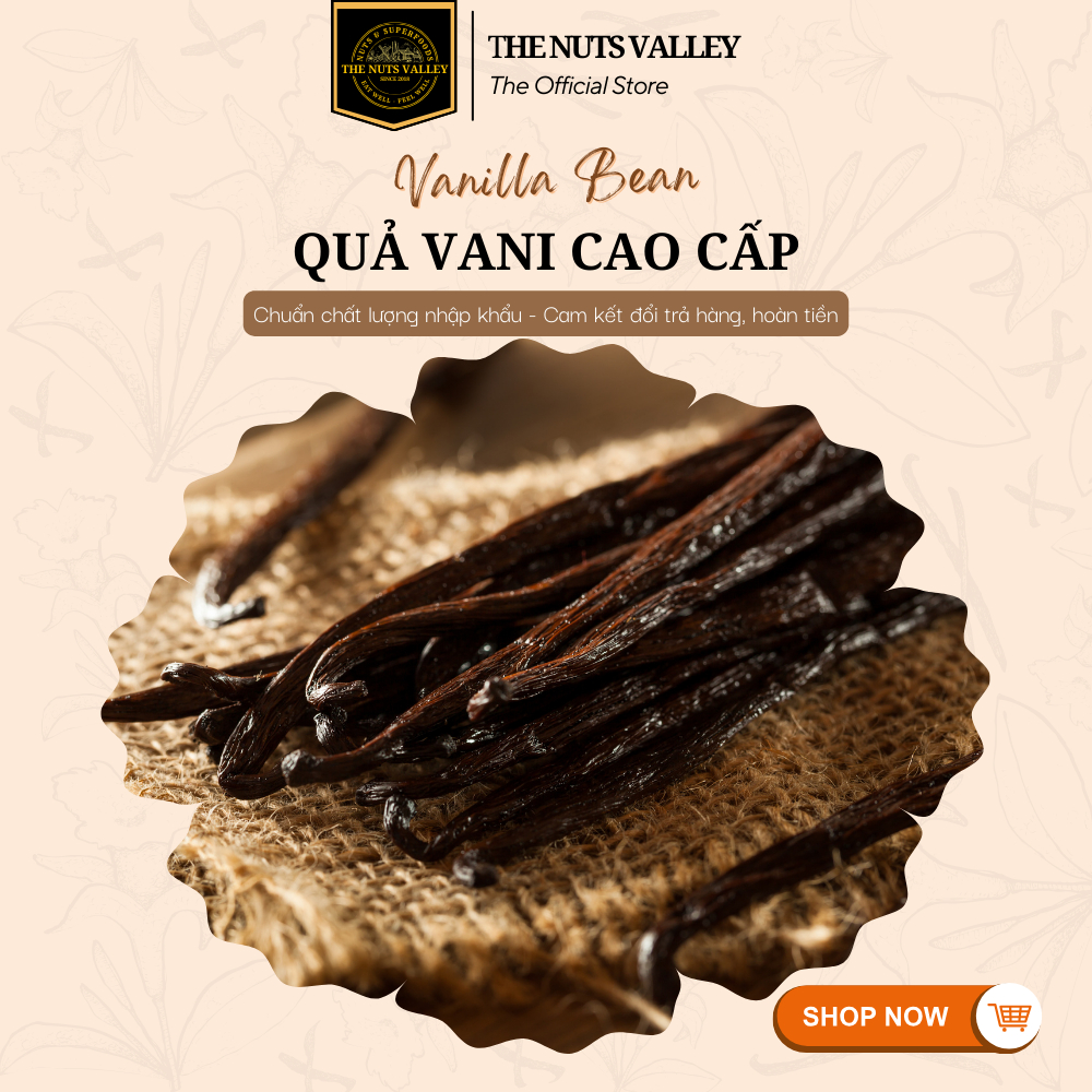 Quả Vani Cao Cấp 10gr ( 2 trái ) Vanilla nguyên trái làm bánh, nấu sữa ...