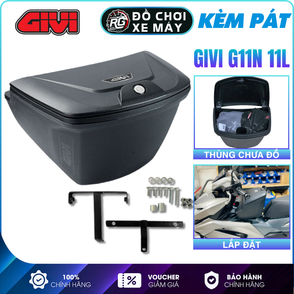 Thùng GIVI G11N Winner X Dung Tích 11L, Thùng Giữa WinnerX Kèm Pat Gắn ...