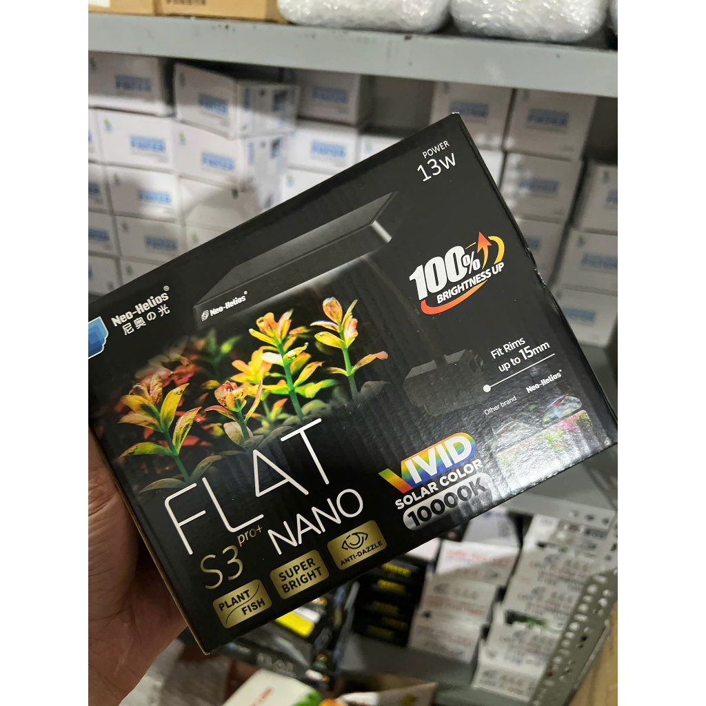 Đèn Led Kẹp Flat S3 Nano RGB Plus - S3 Nano RGB PRO Neo Helios Đỏ Cá ...