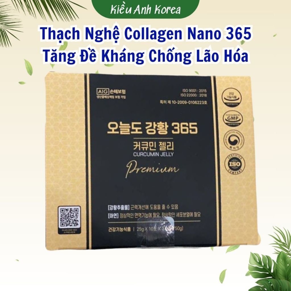 (CHÍNH HÃNG) Thạch Nghệ Collagen Nano Curcumin Jelly 365 Vị Xoài Tăng ...
